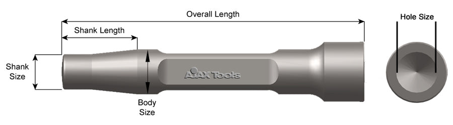 Ajax Tool Works, Model 259, 7-1/2" Jumbo Shank Hole Pin Driver ...
